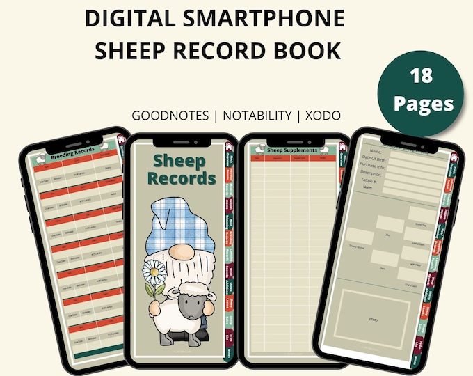 Printable Sheep Management Binder | Instant Download | 8.5x11 PDF| Sheep Records and Planners ...