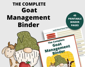 GOAT PLANNER Printable Goat Records Herd Log Dairy Goat - Etsy