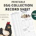 Printable Monthly Egg Collection Tracker | Instant Download | 8.5x11 ...