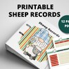 Minimal Ink Printable Sheep Records Page | Instant Download | 8.5x11 PDF| Homestead Sheep Care ...