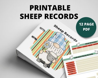 Printable Cattle Records Page Instant Download 8.5x11 PDF Homestead Cattle Care Tracker Sheet ...