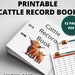 Printable Pig Record Sheet Minimal Ink Instant Download 8.5x11 PDF Homestead Swine Tracker - Etsy