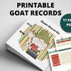 Printable Goat Records Page | Instant Download | 8.5x11 PDF| Homestead ...