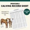 Printable Goat Records Page | Instant Download | 8.5x11 PDF| Homestead ...