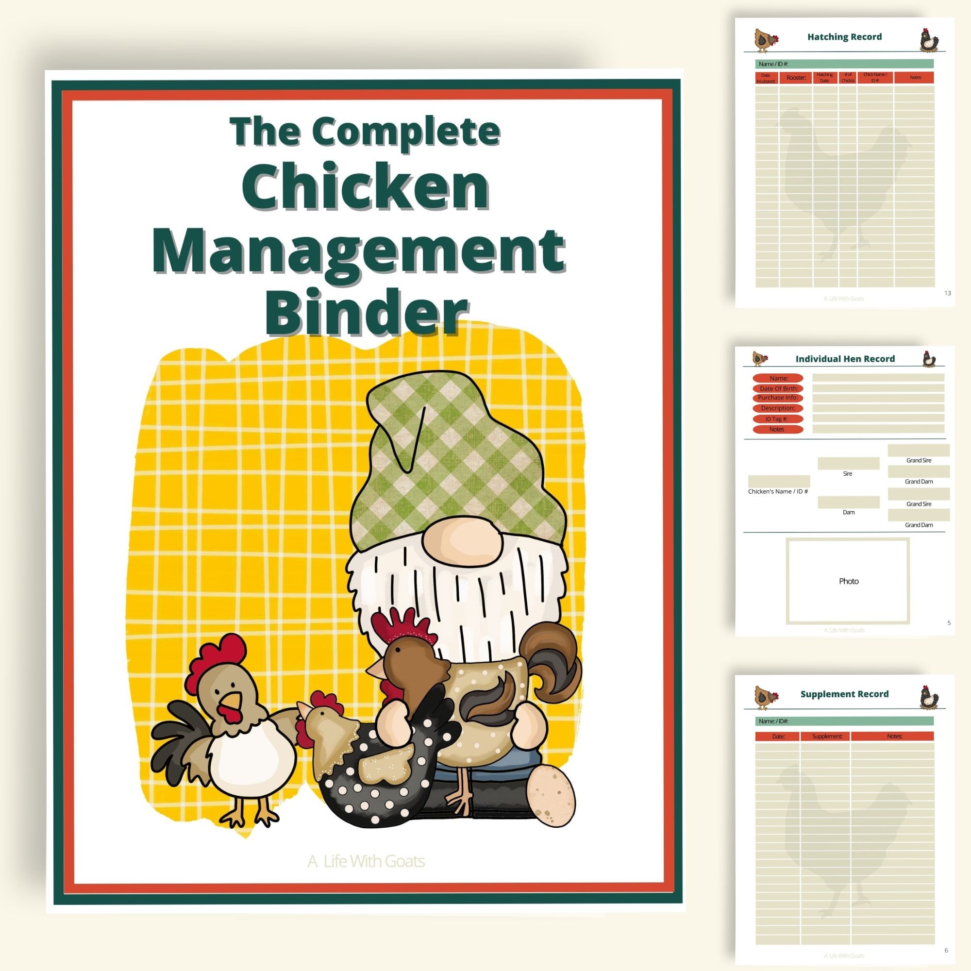 Printable Chicken Management Binder | Instant Download | 8.5x11 PDF ...