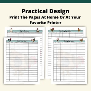 Printable Chicken Records Book | Instant Download | 8.5x11 PDF ...