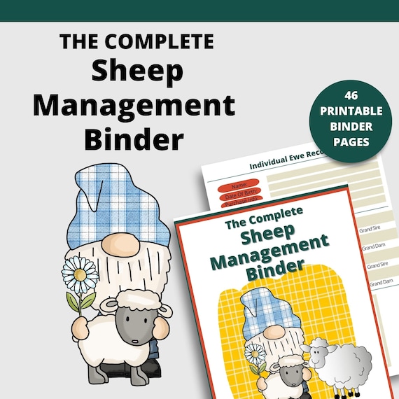 Printable Sheep Management Binder Instant Download 8.5x11 - Etsy Canada