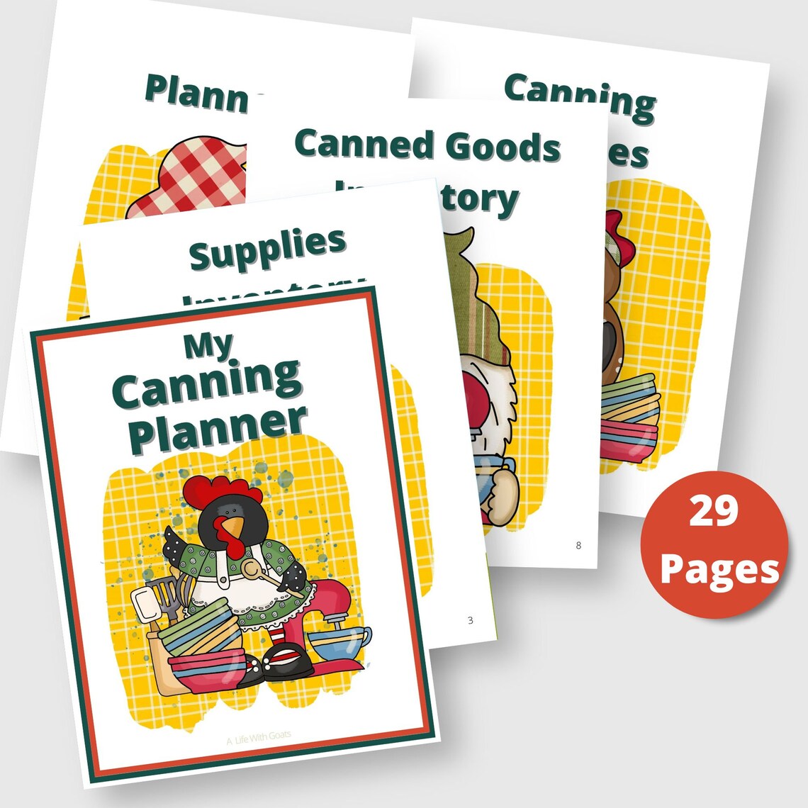 Printable Canning Planner | Instant Download | 8.5x11 PDF| Canning ...