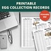 Printable Monthly Egg Collection Tracker Instant Download 8.5x11 PDF ...