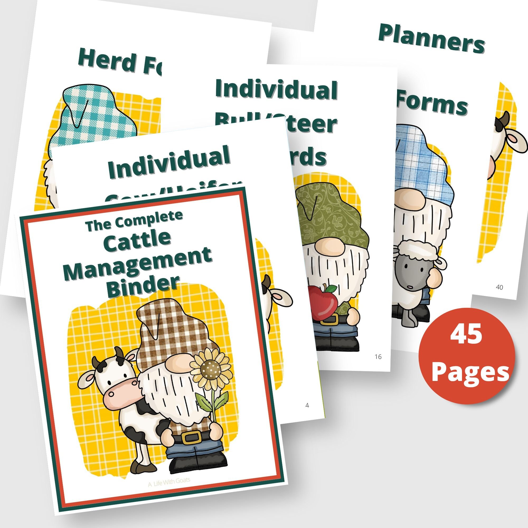 Printable Cattle Management Binder | Instant Download | 8.5x11 PDF ...