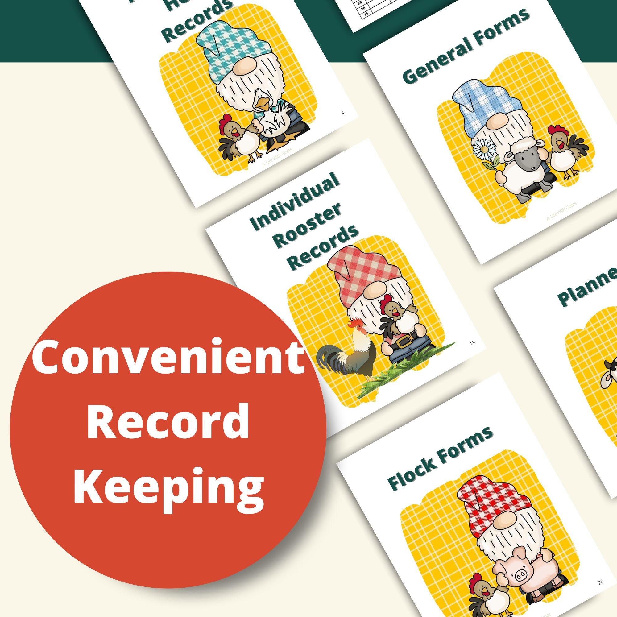 Printable Chicken Management Binder Instant Download 8.5x11 PDF Chicken ...