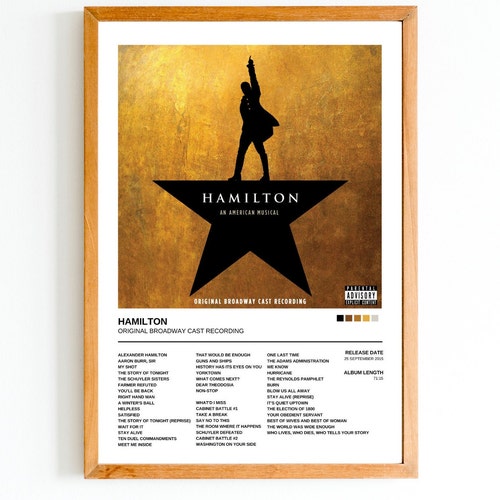 Hamilton Musical Poster - Etsy