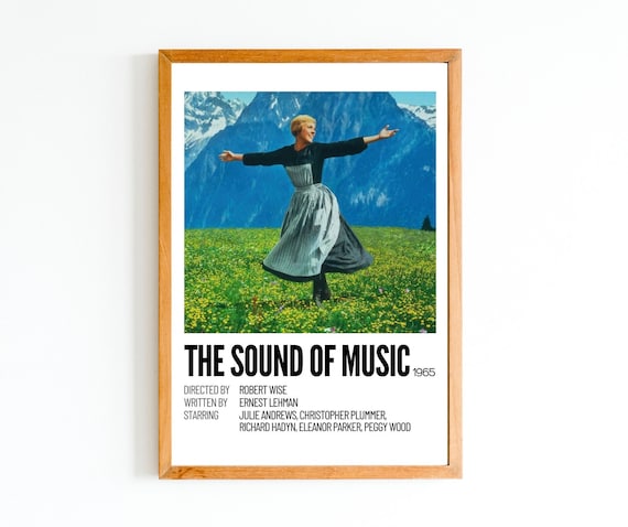 The Sound of Music 1965 Movie Poster Minimalist Poster - Etsy