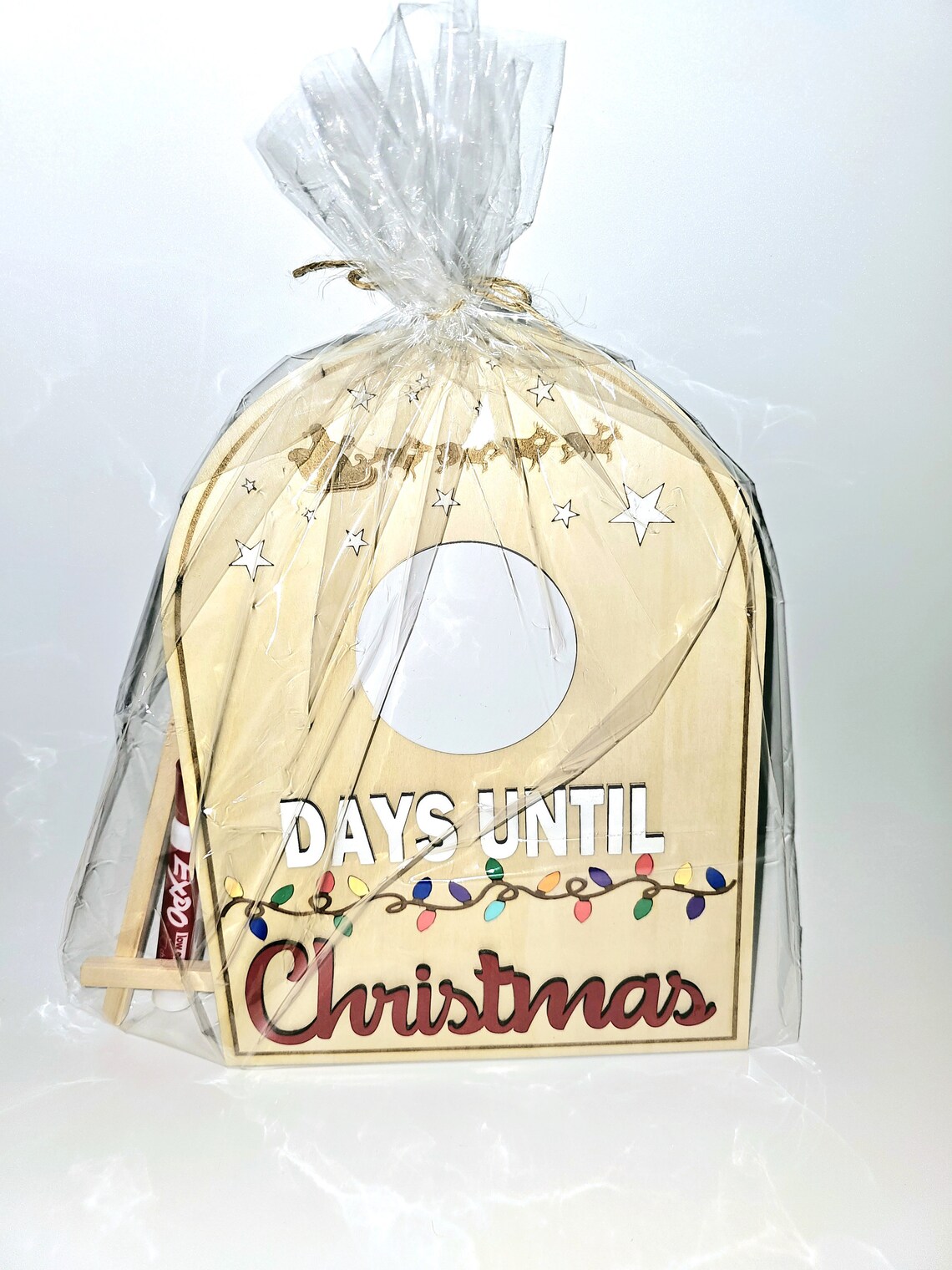 Large Christmas Countdown Sign With Easel and Marker |santa Countdown ...