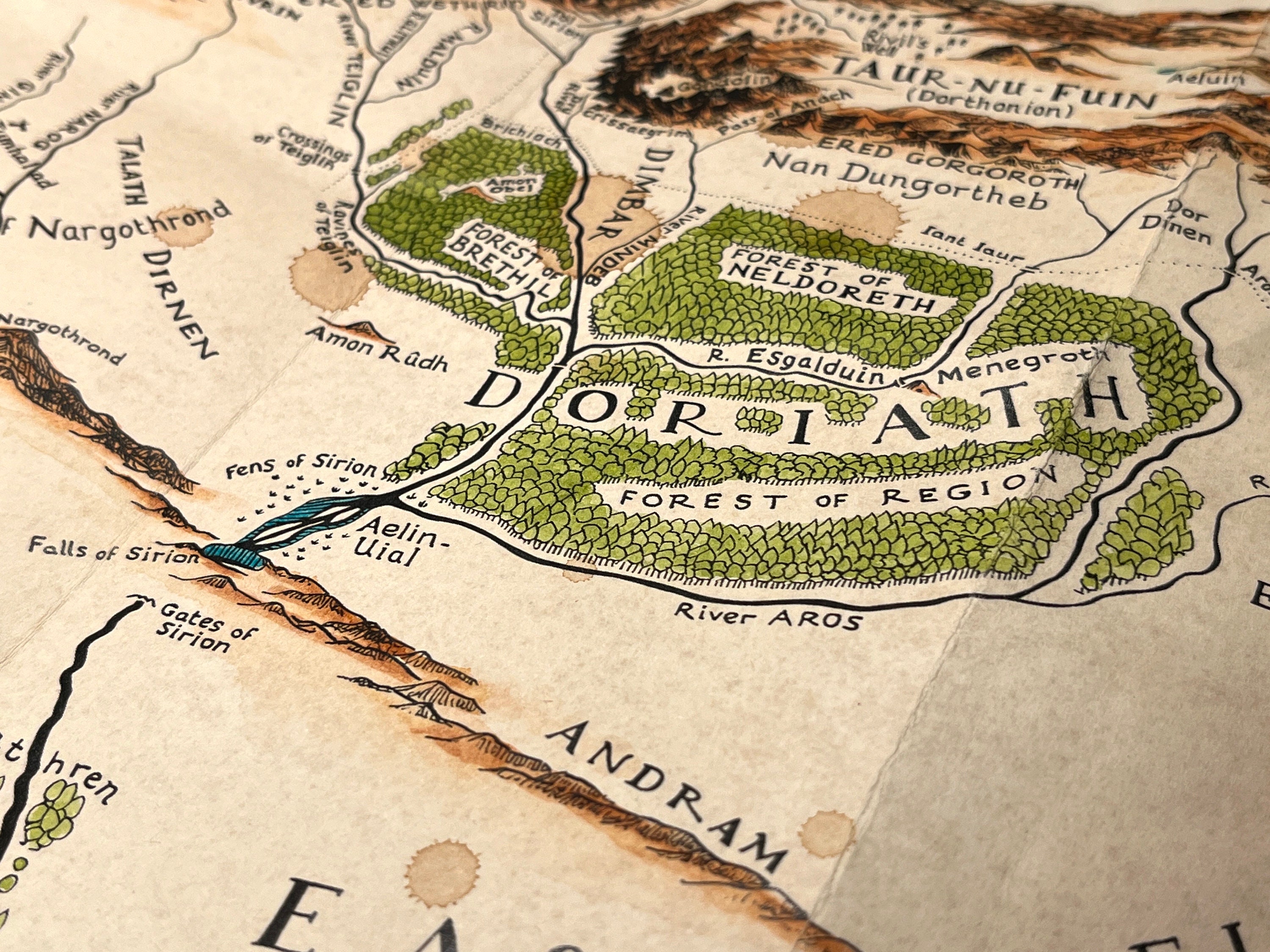 Lord of the Rings/silmarillion Maps Bookmark/reading - Etsy