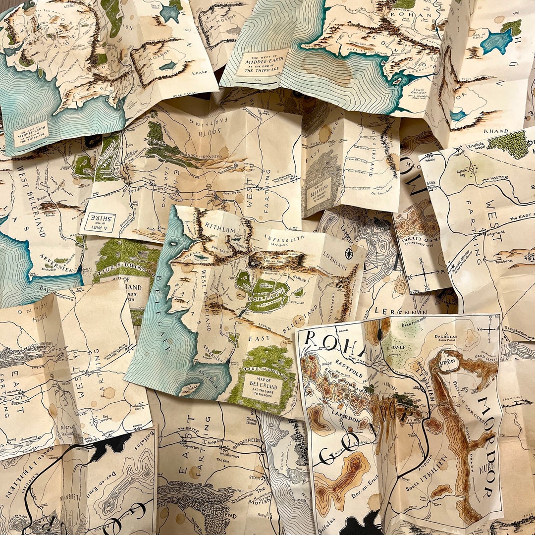 Lord of the Rings/silmarillion Maps Bookmark/reading - Etsy