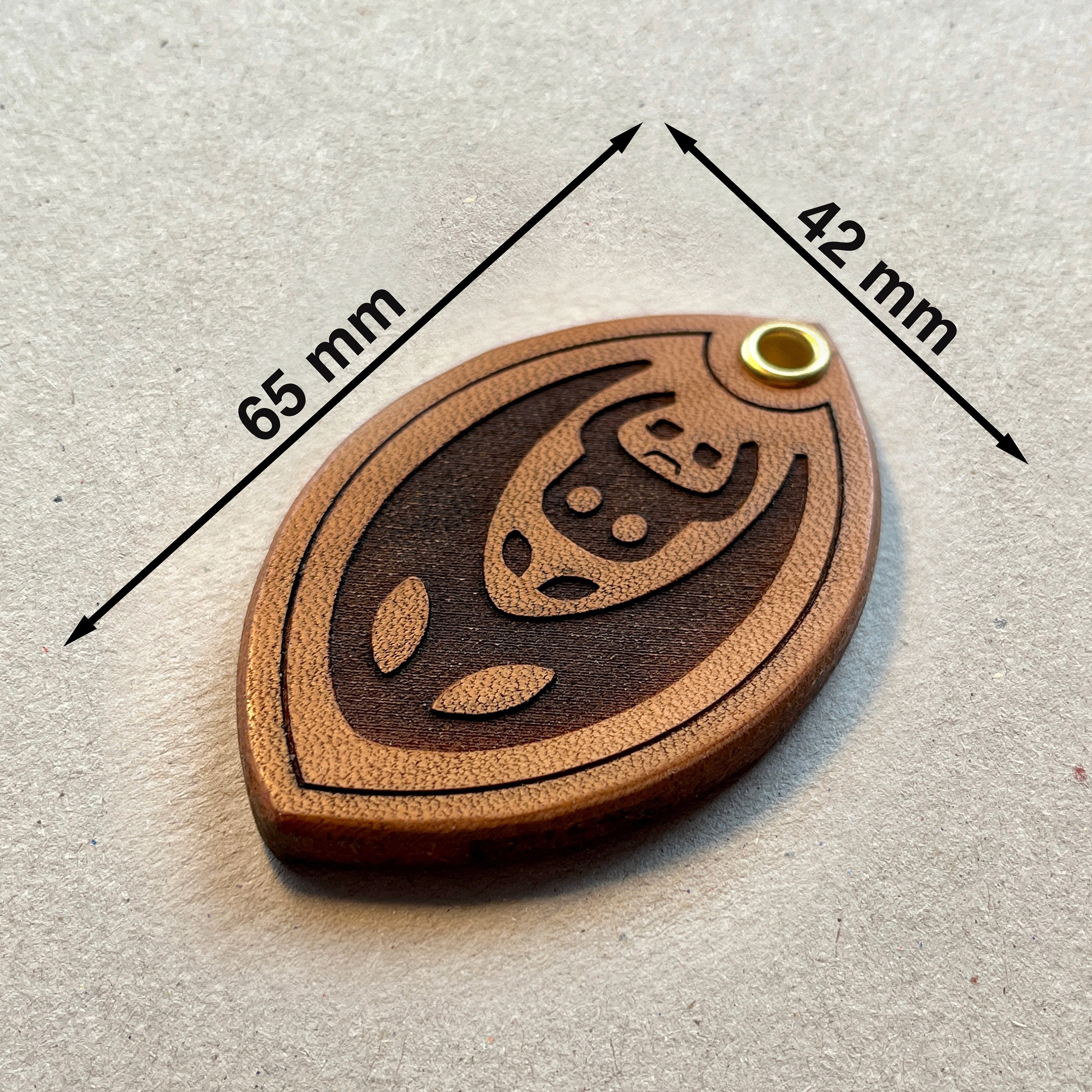 Hollow Knight Leather Keychain 'masks' Laser Engraved With Eyelet and ...