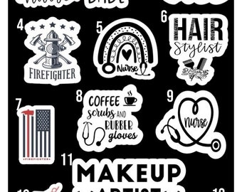 Occupation Stickers - Etsy