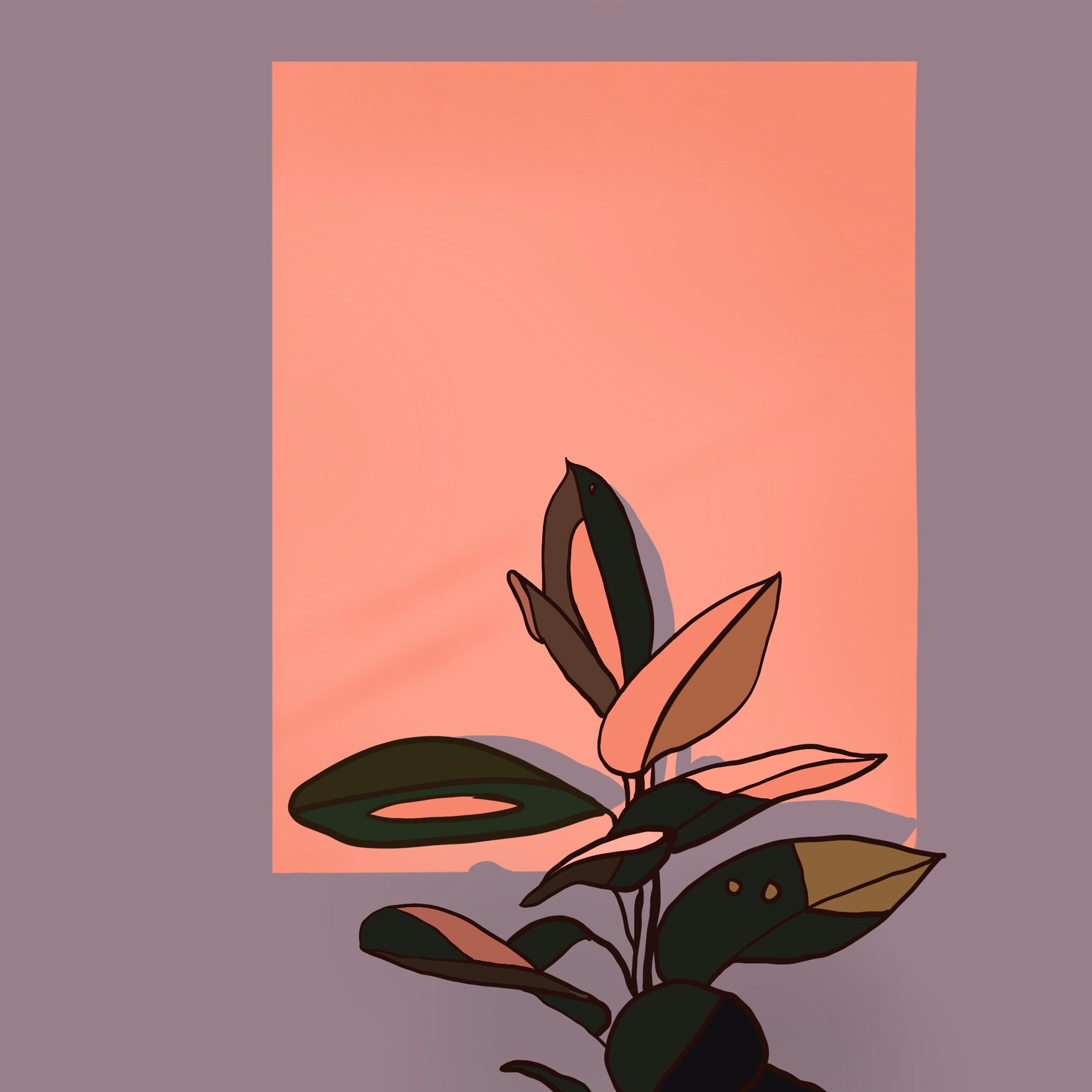 RUBBER TREE - Art Print - Etsy