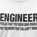 T-shirt Engineer I Know You Know, Graduation Gift, Engineer Definition ...