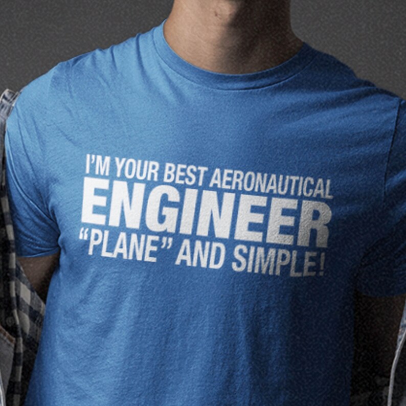 Funny Engineer T-shirt plane and Simple, Graduation Gift, Teacher ...