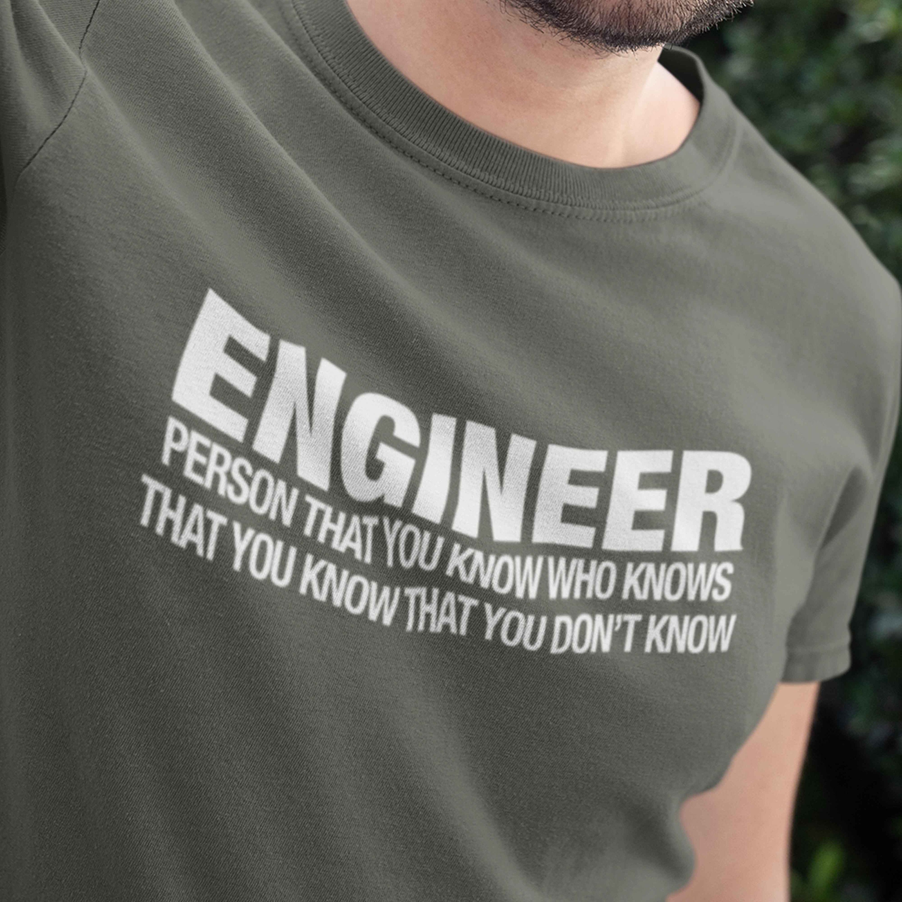 T-shirt Engineer I Know You Know, Graduation Gift, Engineer Definition ...
