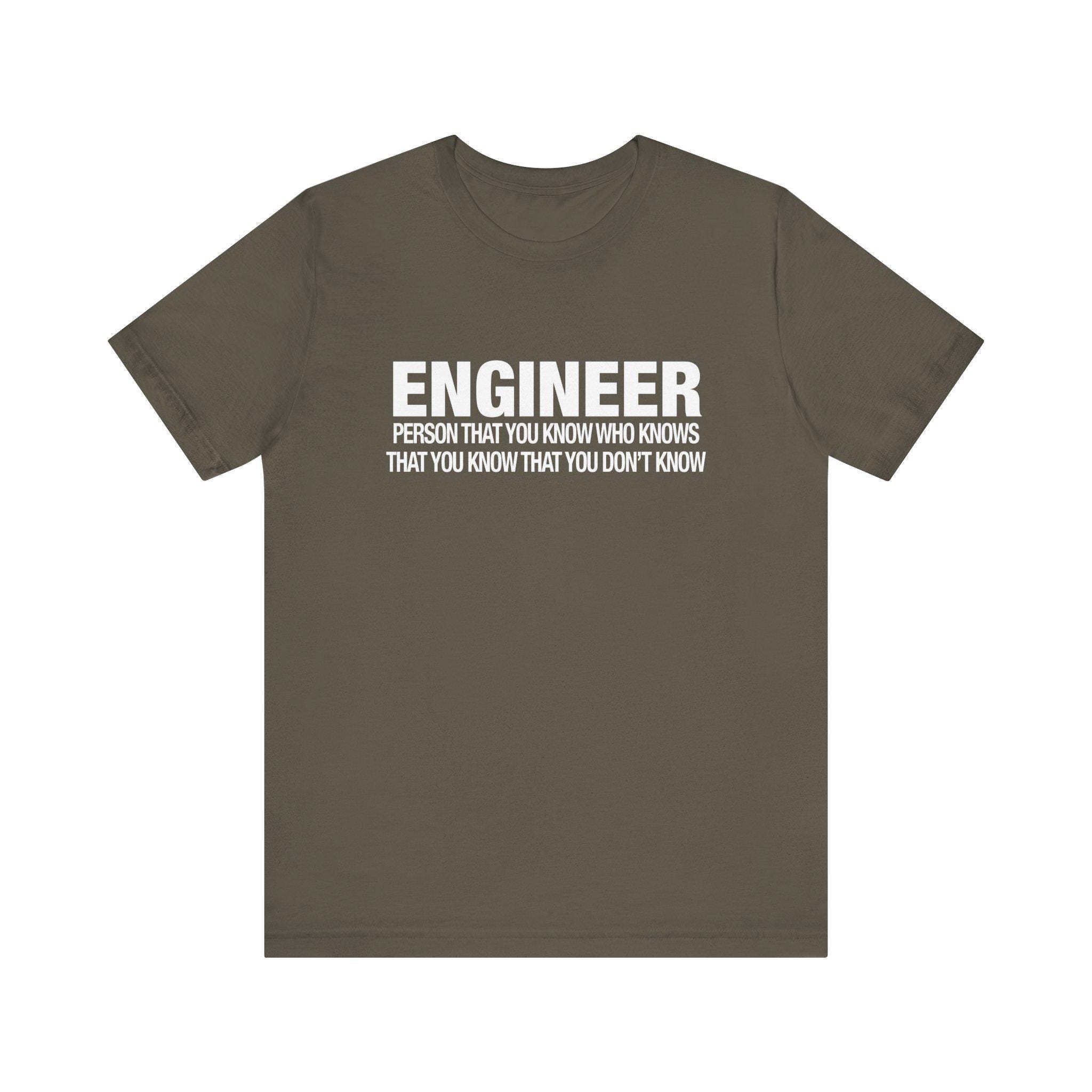 T-shirt Engineer I Know You Know, Graduation Gift, Engineer Definition ...
