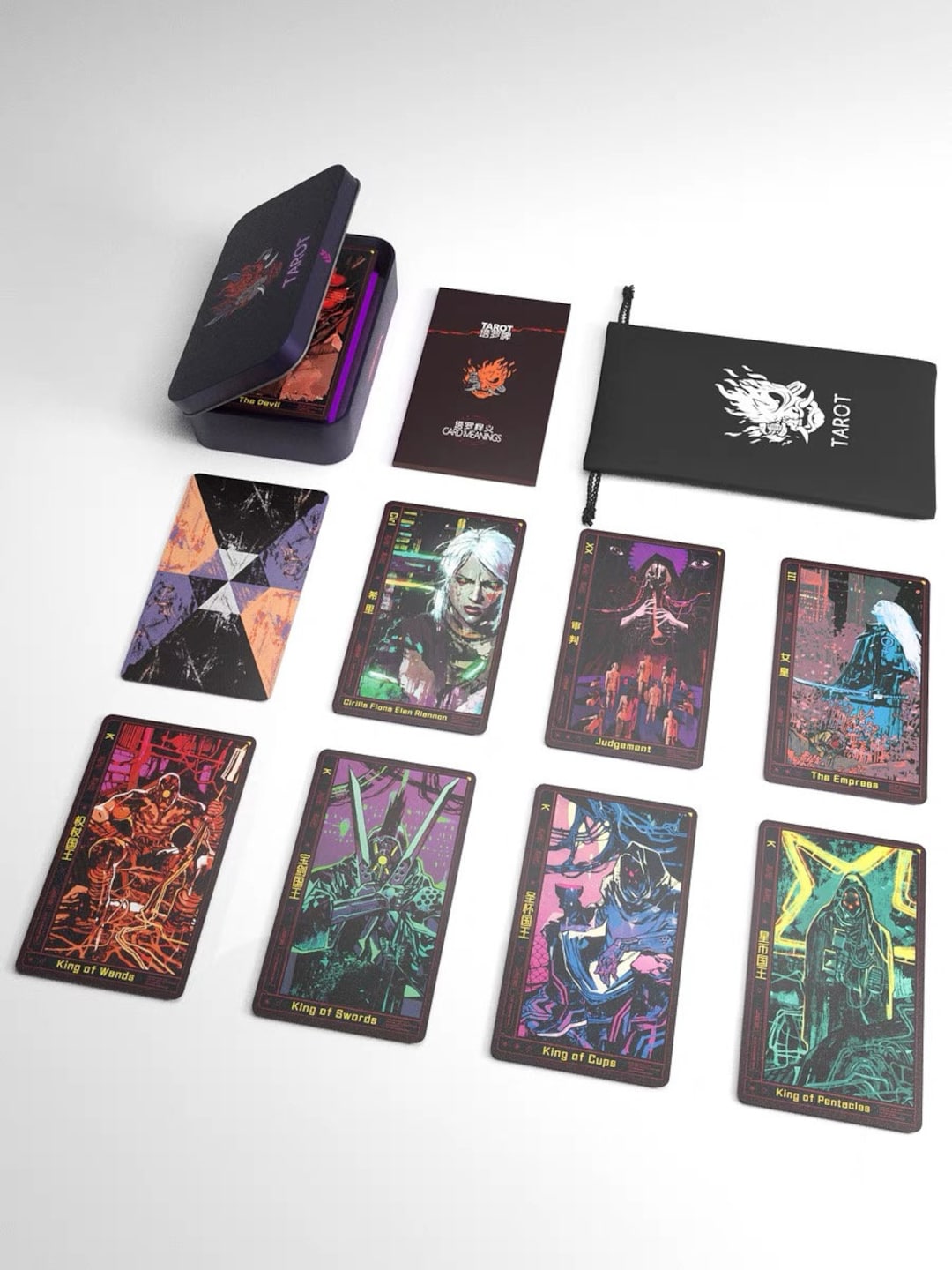 Cyberpunk Phantom Liberty Tarot Cards 22421 or 222 Oracle Cards ...