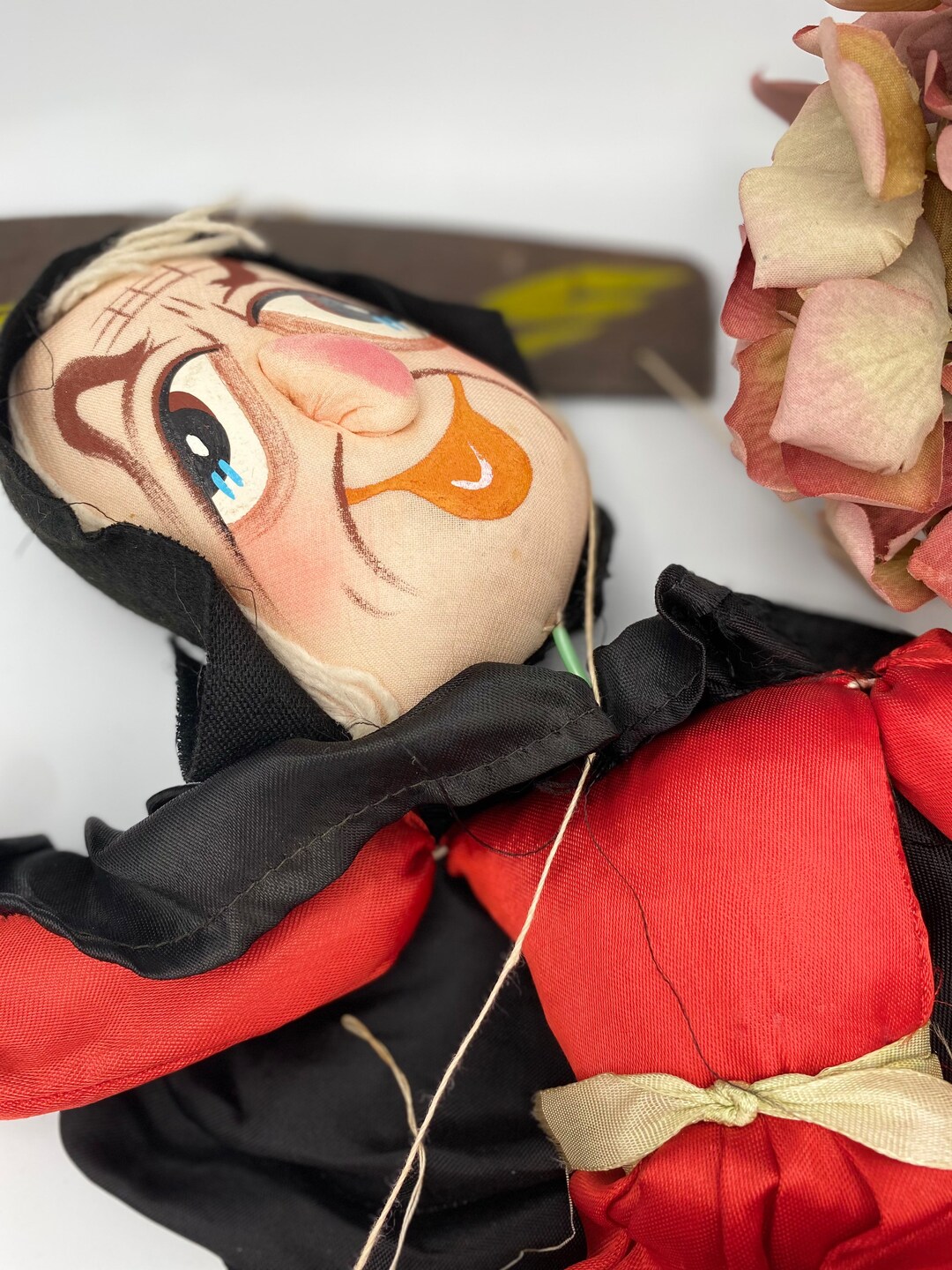 Vintage ( Very Old ) Marionette Puppet, String Puppet, Vintage Witch ...