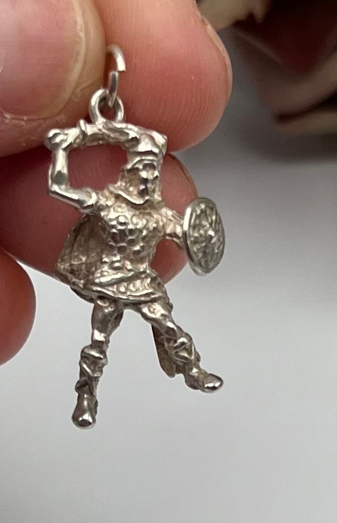 Vintage Silver Sterling VIKING WARRIOR Charm/pendant - Iconic Viking ...