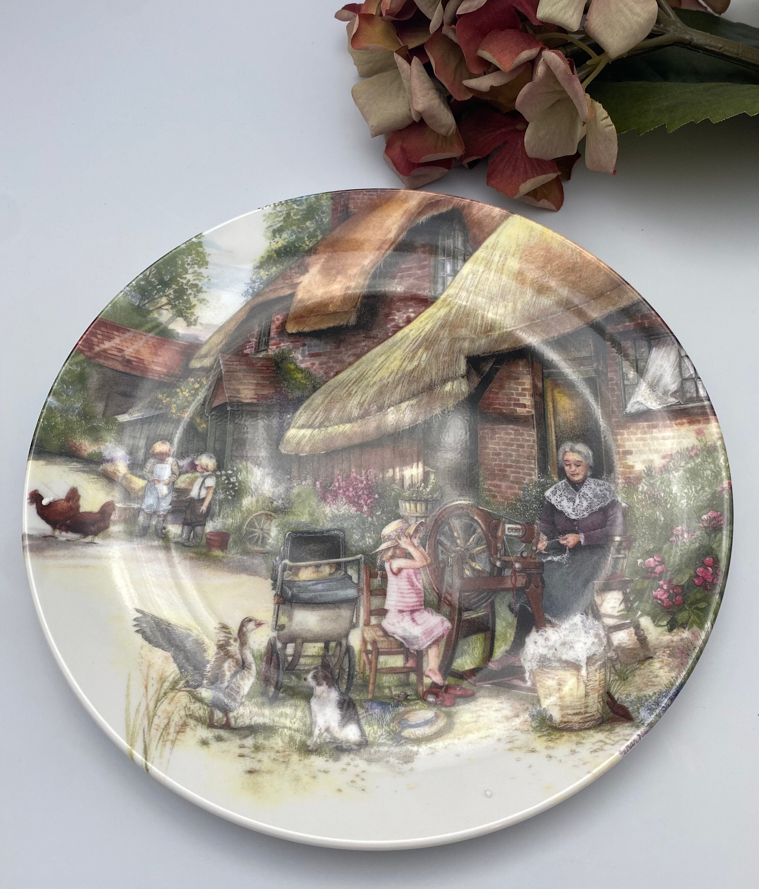 Royal Doulton Vintage Display Plate THE SPINNER by Susan Neale ...