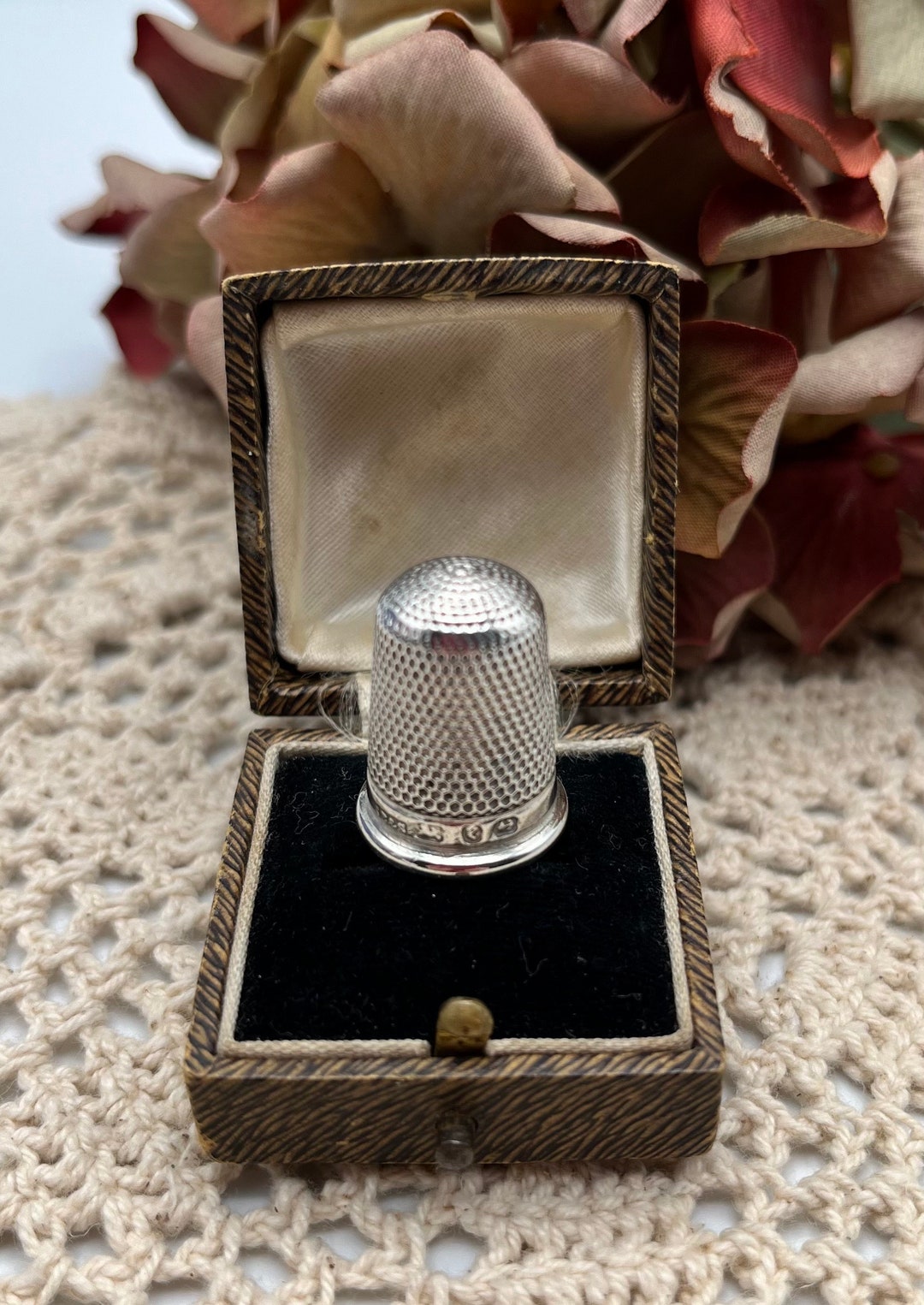 Antique Victorian Sterling Silver Thimble Made in Birmingham England ...