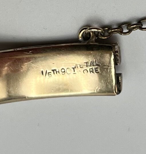 Vintage 9ct Gold Metal Core Hinged Engraved Bangle Lovely Vintage ...