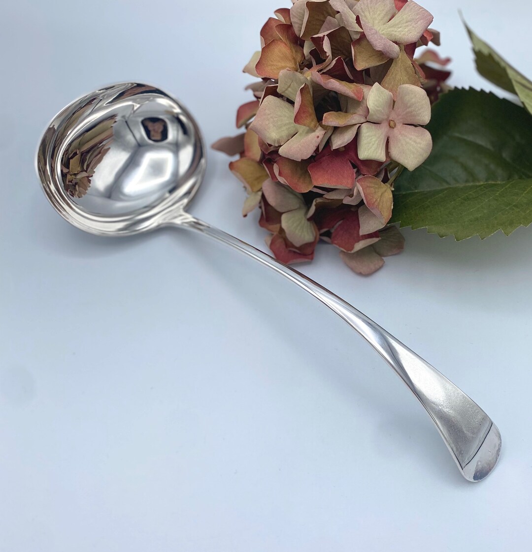 Vintage A1 Standard Silver Plated LARGE Soup/punch Ladle Elegant Serving Spoon Marked EP H & HA ...
