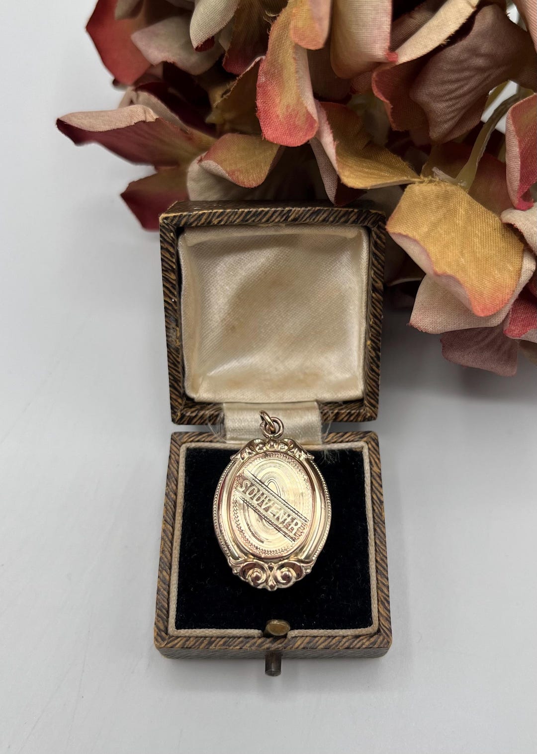 Antique RARE Victorian Pinchbeck Locket Pendant With Ornate Design ...