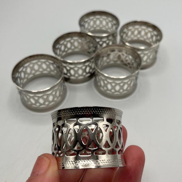 Napkin Rings Vintage - Etsy