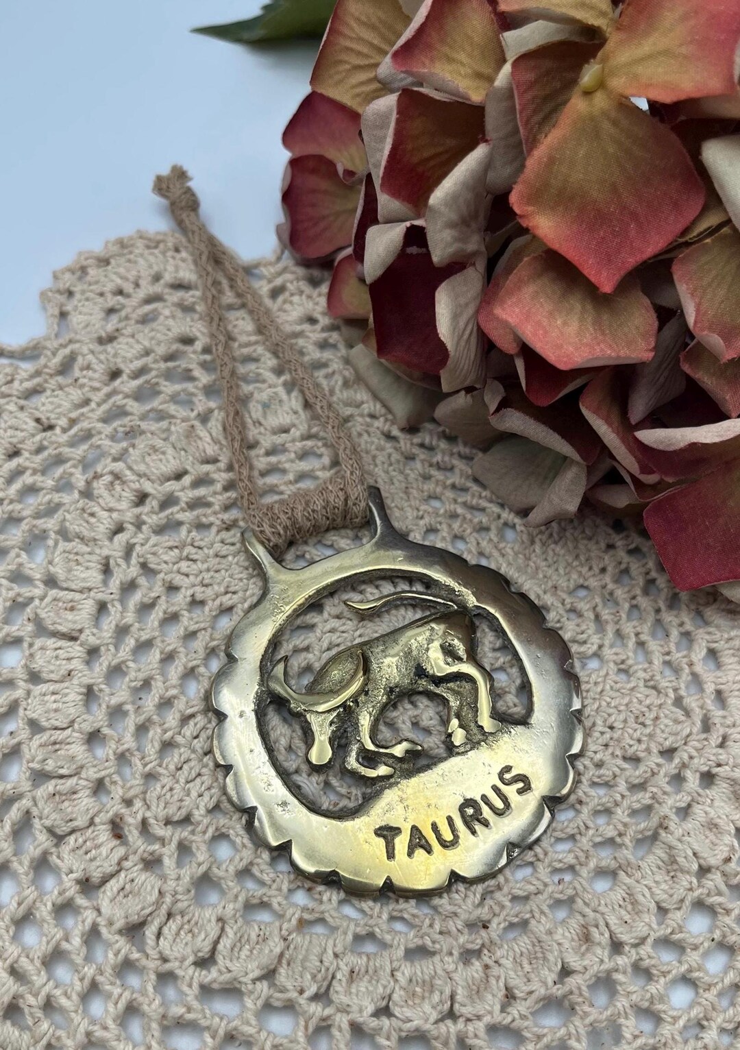 Vintage RESTORED Horse Brass - Cottage Decor - Ready to Hang ‘zodiac ...