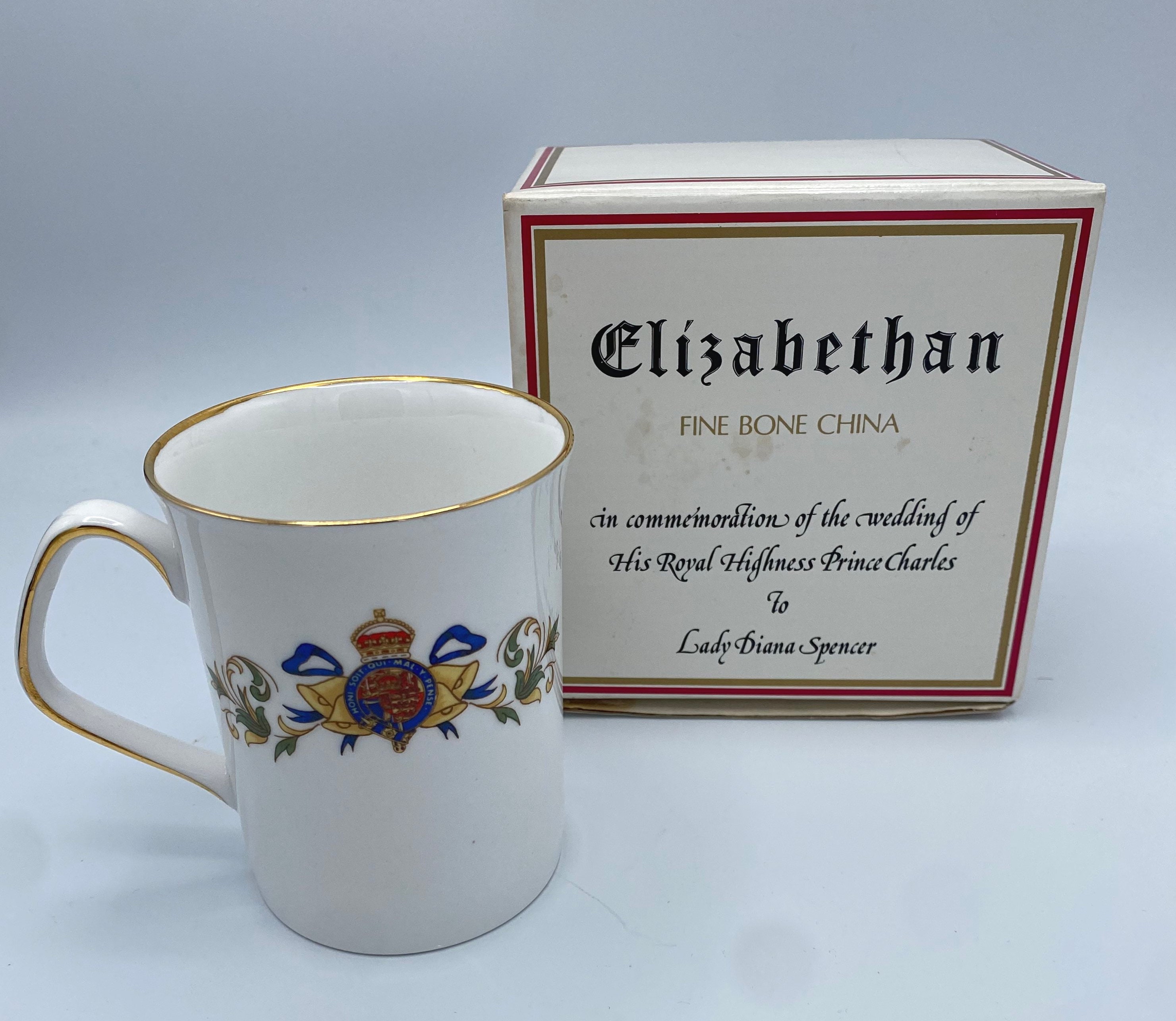 Vintage ELIZABETHAN Fine Bone China Commemoration Mug of the Royal ...