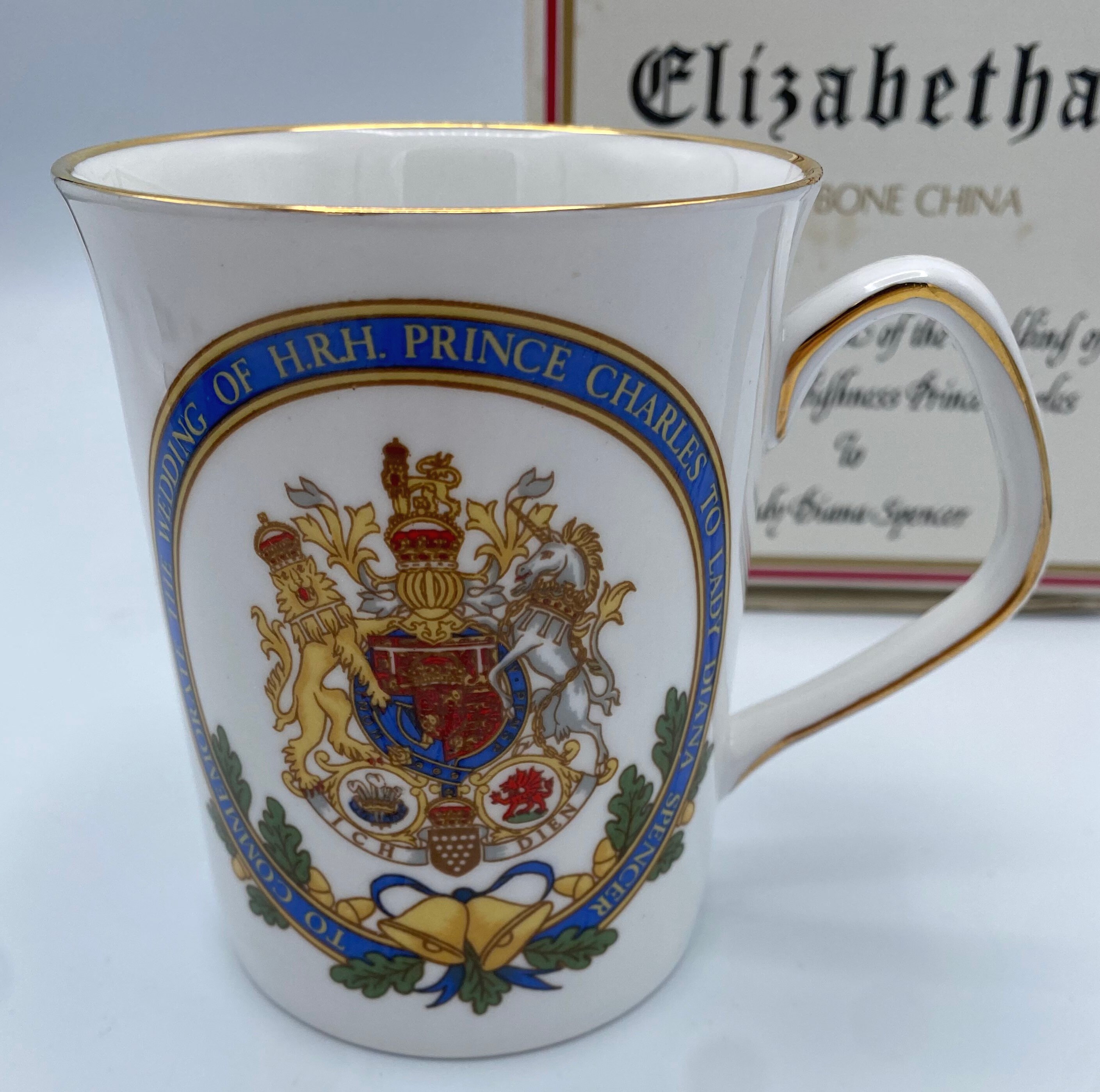Vintage ELIZABETHAN Fine Bone China Commemoration Mug of the Royal ...