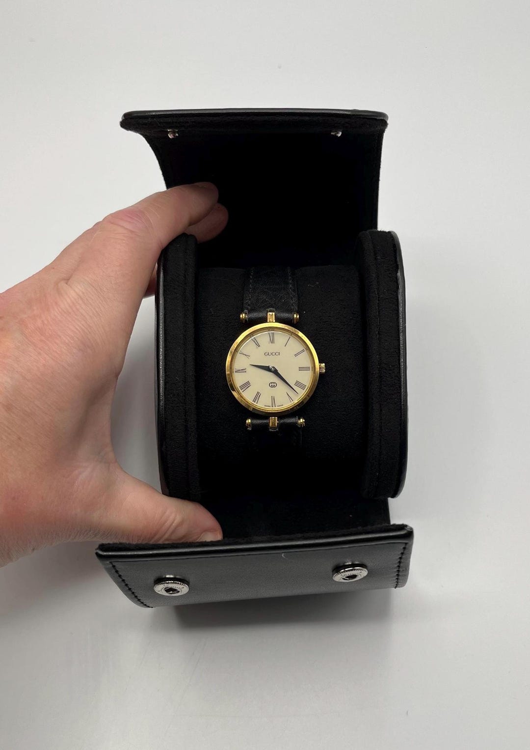 Stunning Men’s Vintage GUCCI Watch - Round Face Classic Simple Dial ...