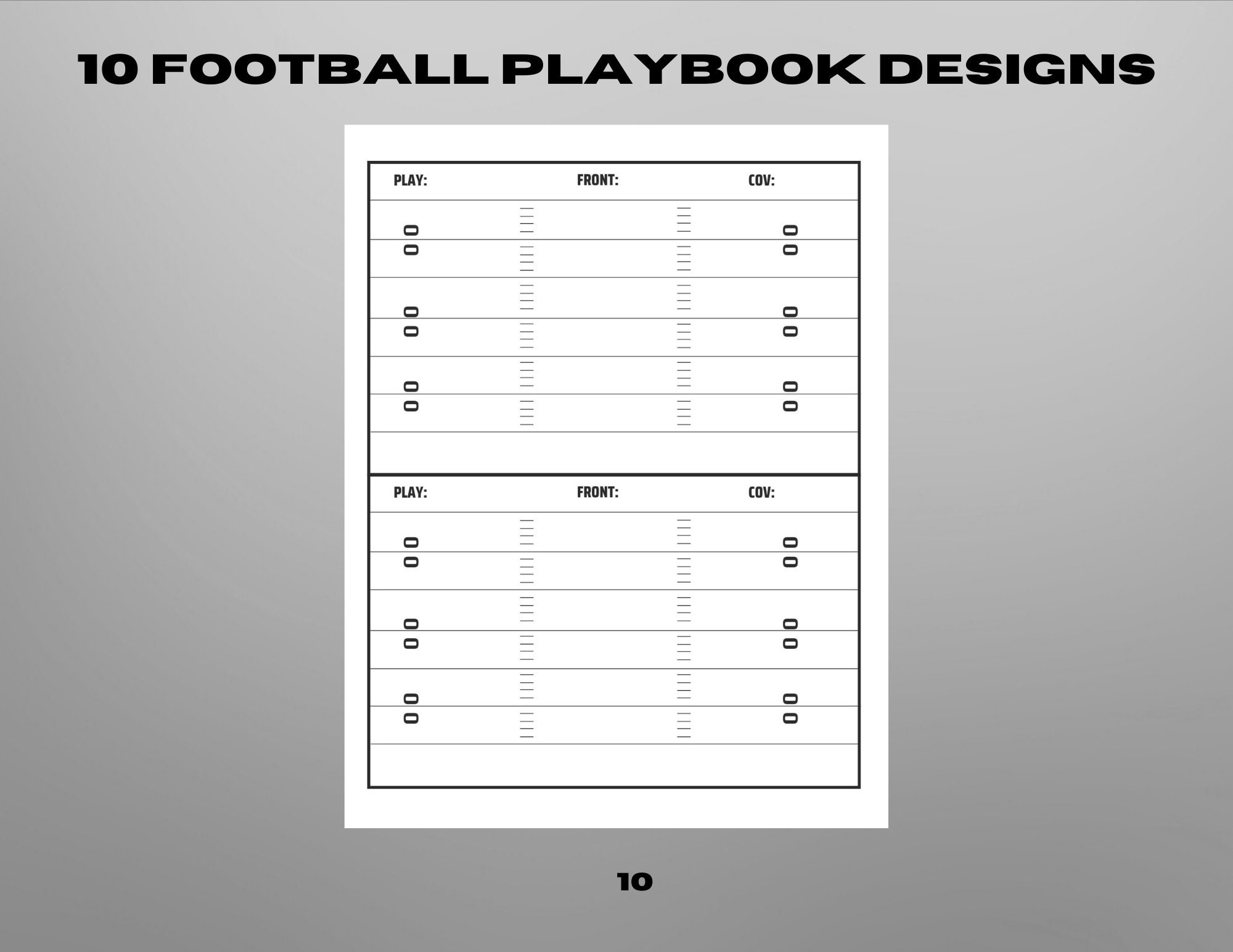 College Football Playbook Design Fully Customizable Football - Etsy ...