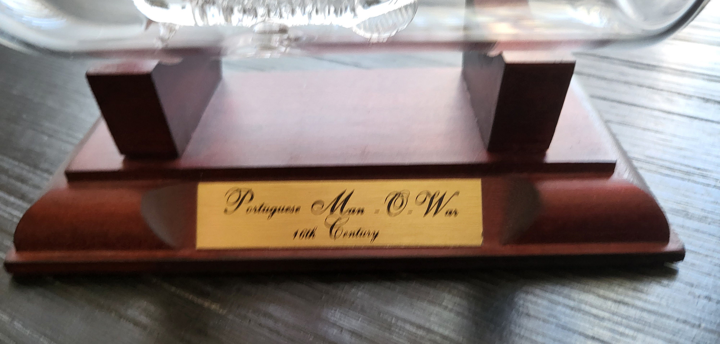 Mayflower Glass Sculpture From England Unique PORTUGESE MAN O - Etsy