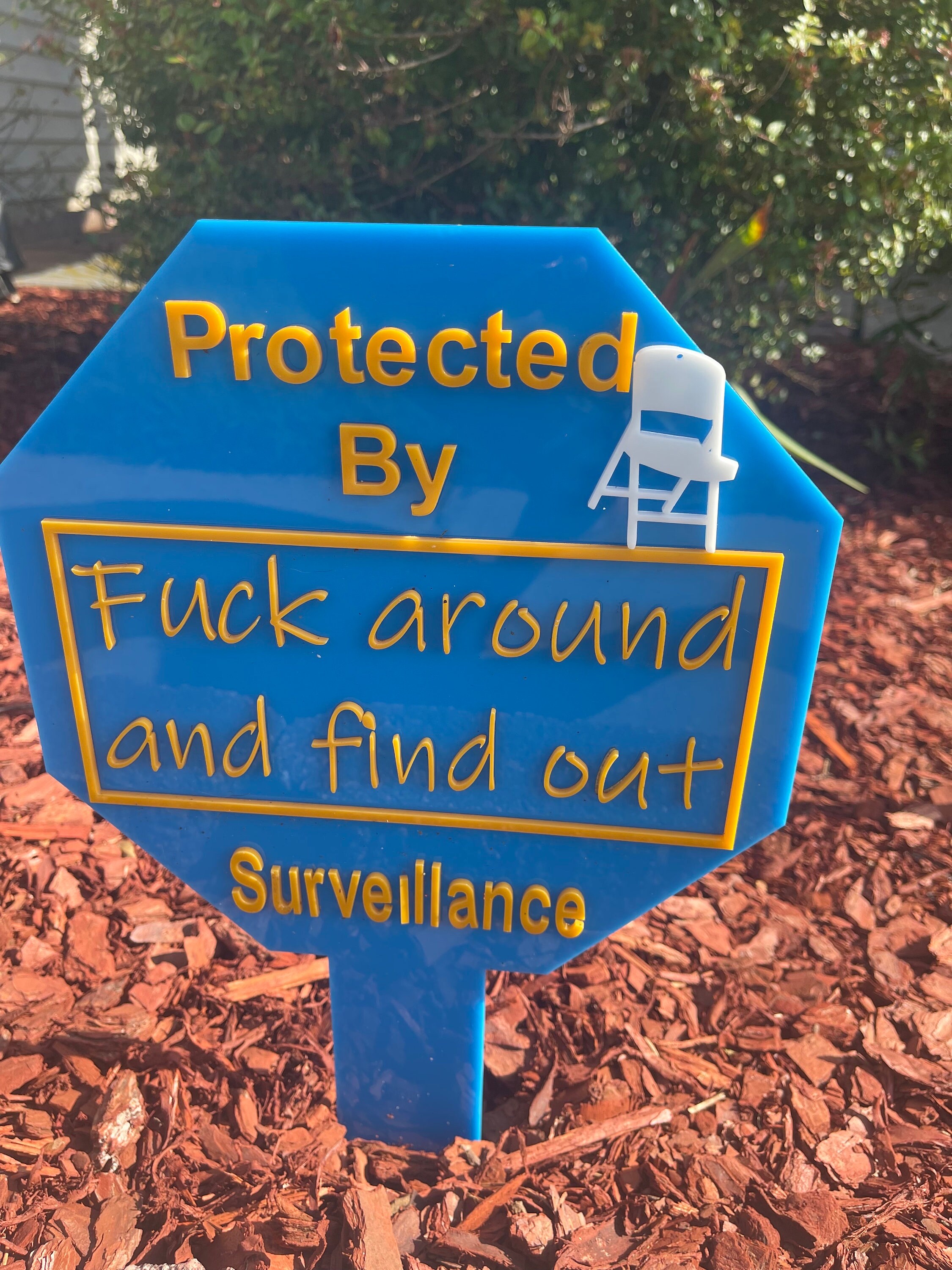 DIGITAL DOWNLOAD Laser Cut File, Fafo Surveillance Sign, Svg, Png - Etsy