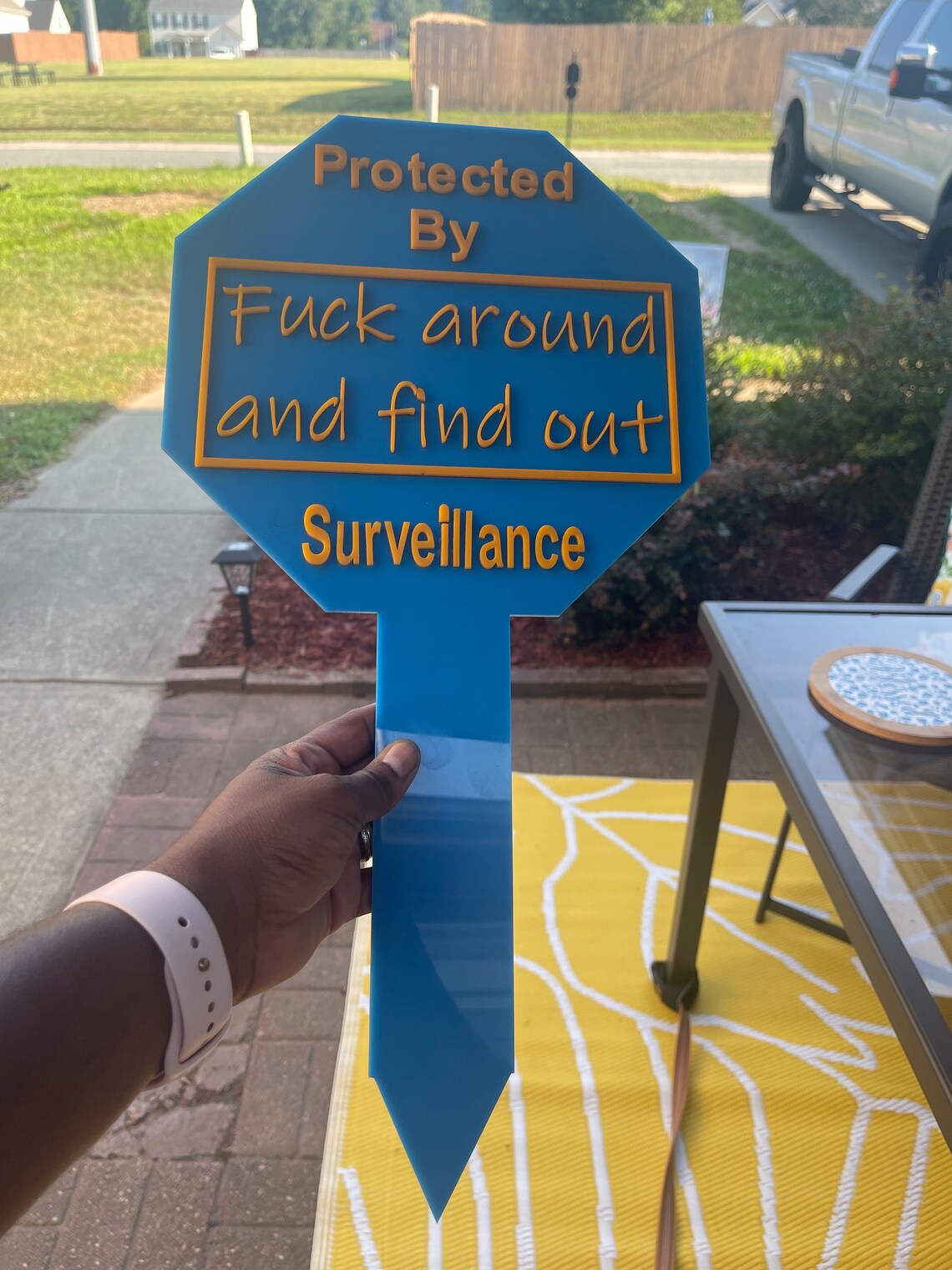 DIGITAL DOWNLOAD Laser Cut File, Fafo Surveillance Sign, Svg, Png - Etsy