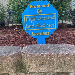 DIGITAL DOWNLOAD - Laser Cut File, Fafo Surveillance Sign, Svg, Png - Etsy