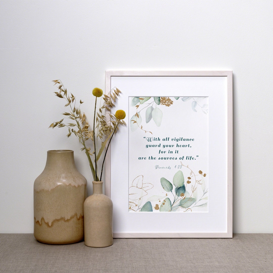 Bible Art Print Printable Bible Art Scripture Download, Perfect ...