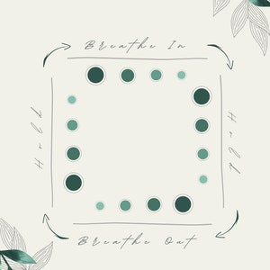 Square Breathing Poster Mental Health Wall Art Counseling Office Decor ...