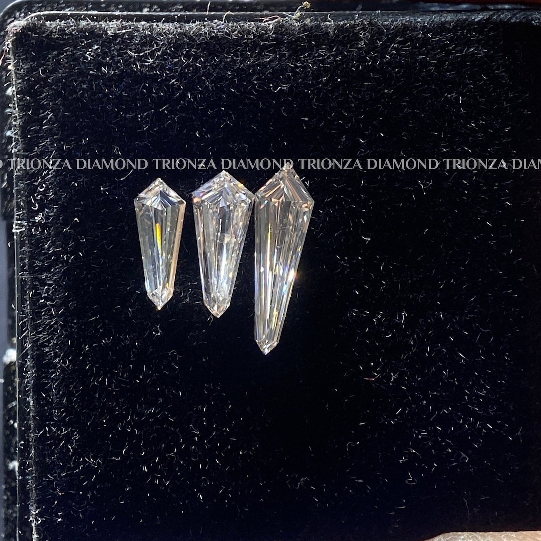 White Shield Cut Fancy Shape Diamond for Ring | Lab Grown Loose Diamond ...