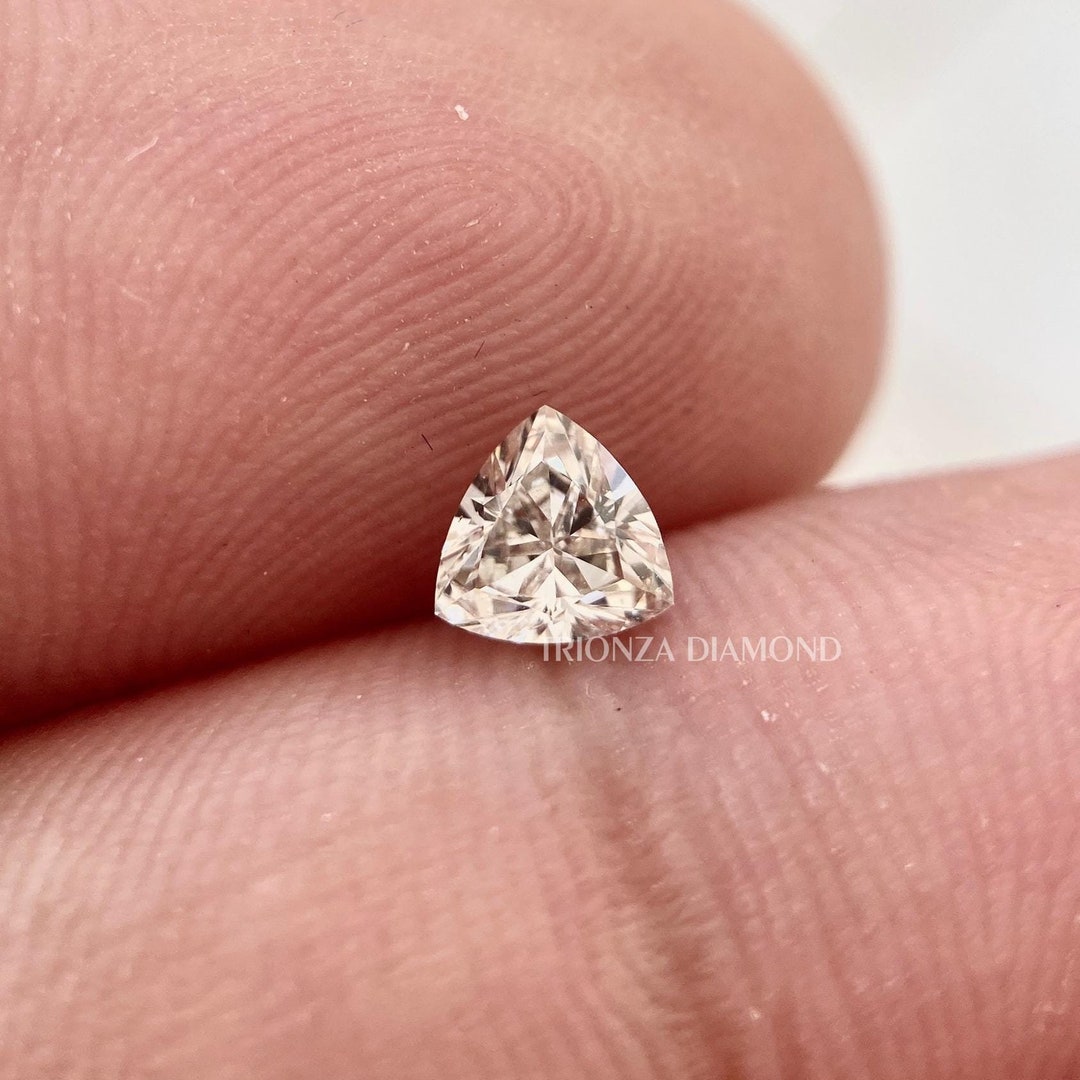 5.0 MM Trillion Cut EF/VS Lab Grown Diamond Pair, Matching Pair for ...