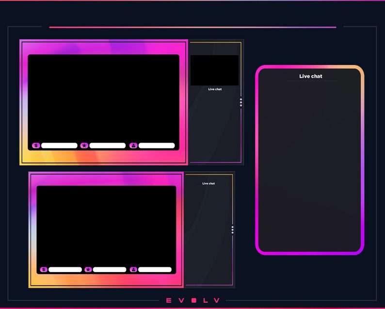 Amara Animated Twitch Pack RGB Gradient Streamer Package - Etsy Hong Kong